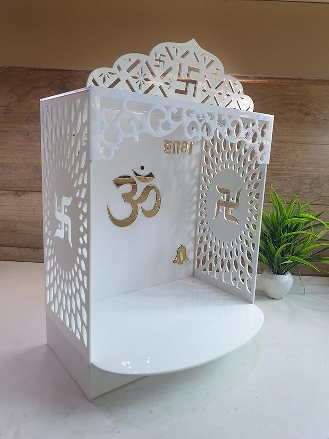 Acrylic Interlocking Pooja Mandir, Easy to Assemble : Amazon.in: Home ...