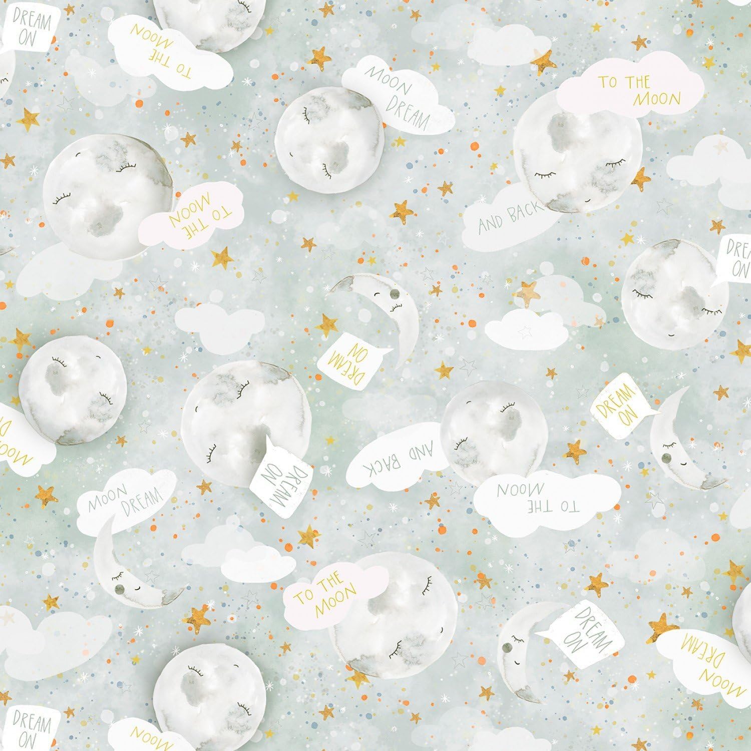 Amazon.com: P&B Textiles to The Moon by Rachel Nieman TTMO5201 LS to ...