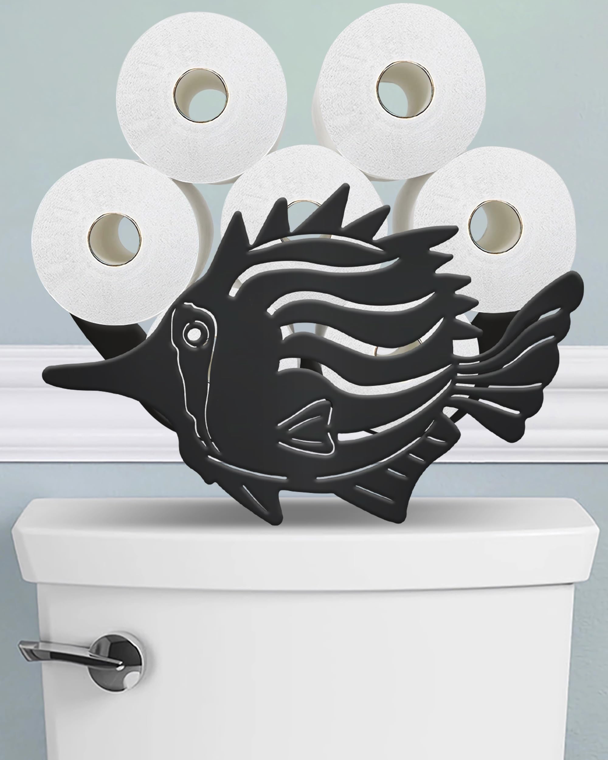 Amazon.com: Wigag Ocean Fish Toilet Paper Holder for Extra 8 Rolls ...