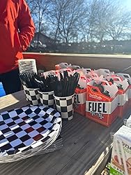 Amazon.com: Race Car Fuel Can Popcorn Treat Boxes - Racing Birthday ...