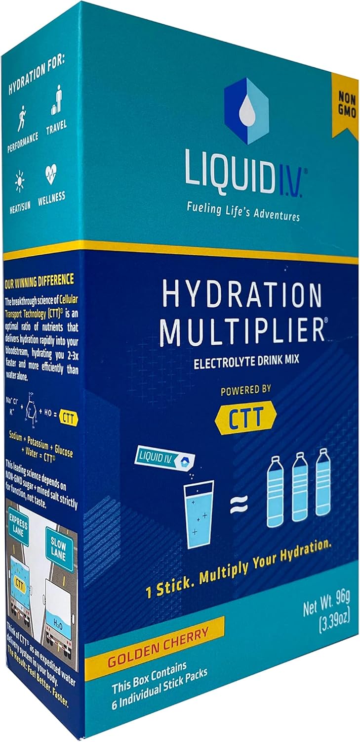 Amazon.com: Liquid I.V. Hydration Multiplier, Golden Cherry ...