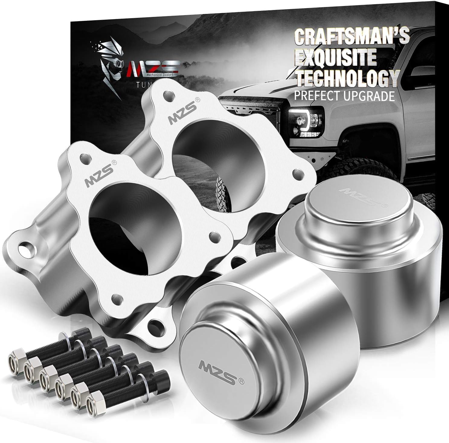 Amazon.com: MZS 2.5" Front + 2" Rear Leveling Kit, Lift Strut & Coil ...