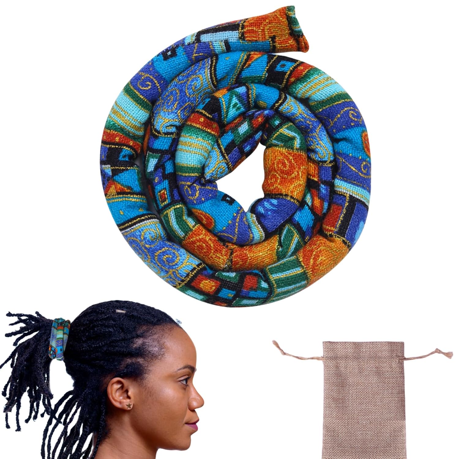 Amazon.com: Spiral Lock Hair Tie Dreadlock Accessories for Men Women ...