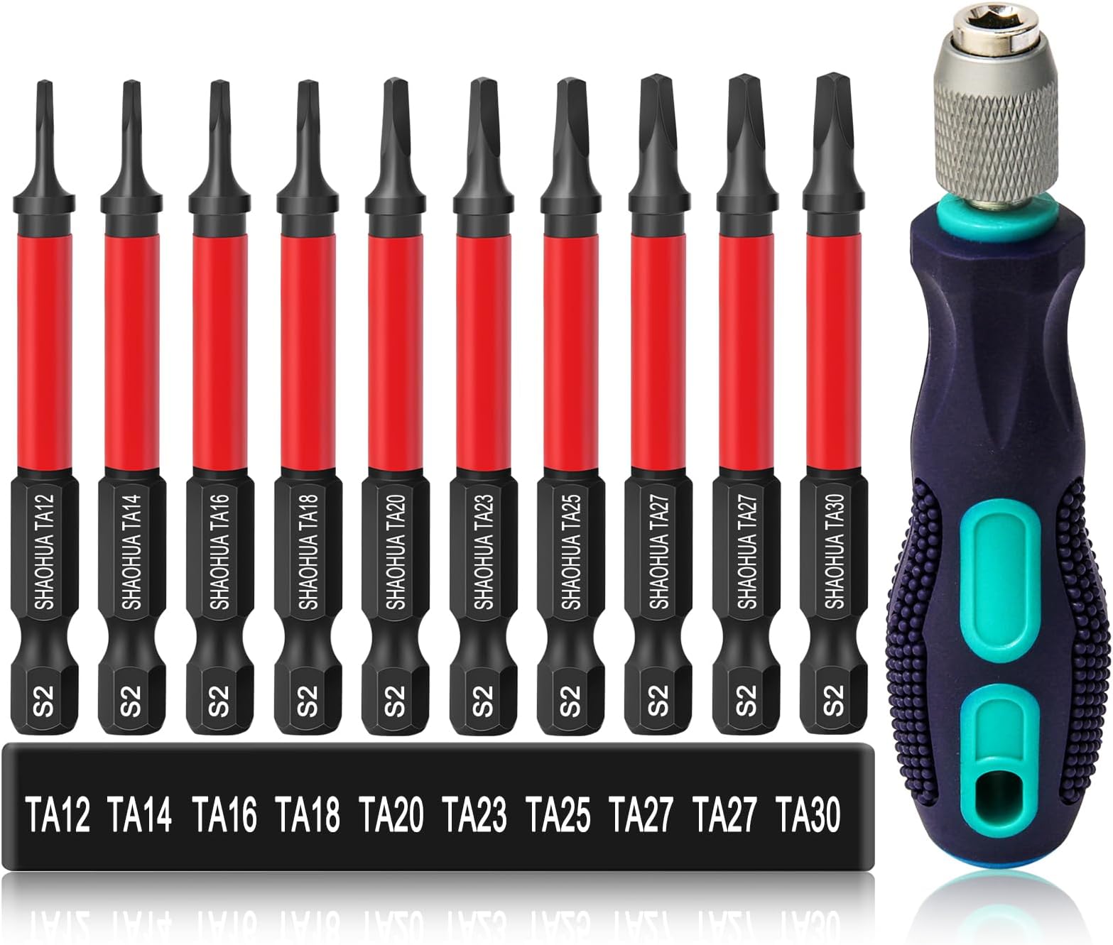 Amazon.com: Triangle Screwdriver Set w/1/4" Quick Change Bit Driver ...