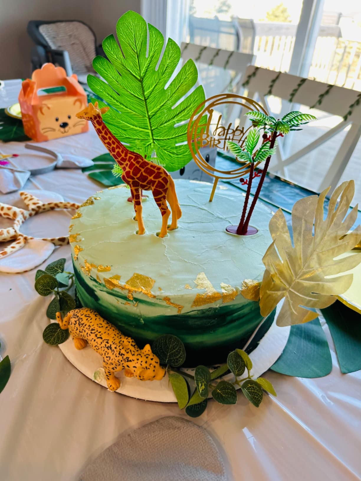 Amazon.com: Safari Cake Topper, Qoadwem 10pcs Safari Cake Decorations ...