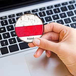 Amazon.com: Guangpat Poland Flag Stickers Rustic Poland Stickers Label ...