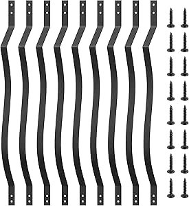 Akenow 51 Pack Curve Deck Balusters, 29.5" Heavy Duty Iron Deck ...