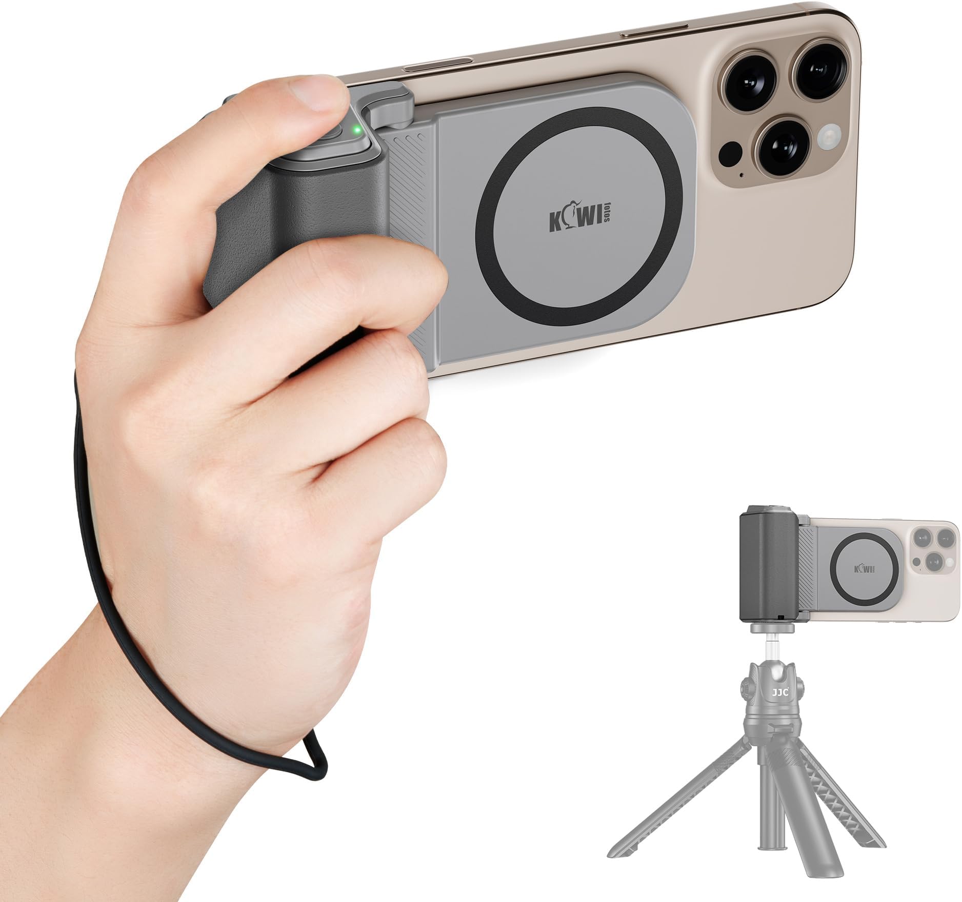 Amazon.com: KIWIFOTOS for Magsafe Phone Camera Grip Magnetic Phone ...