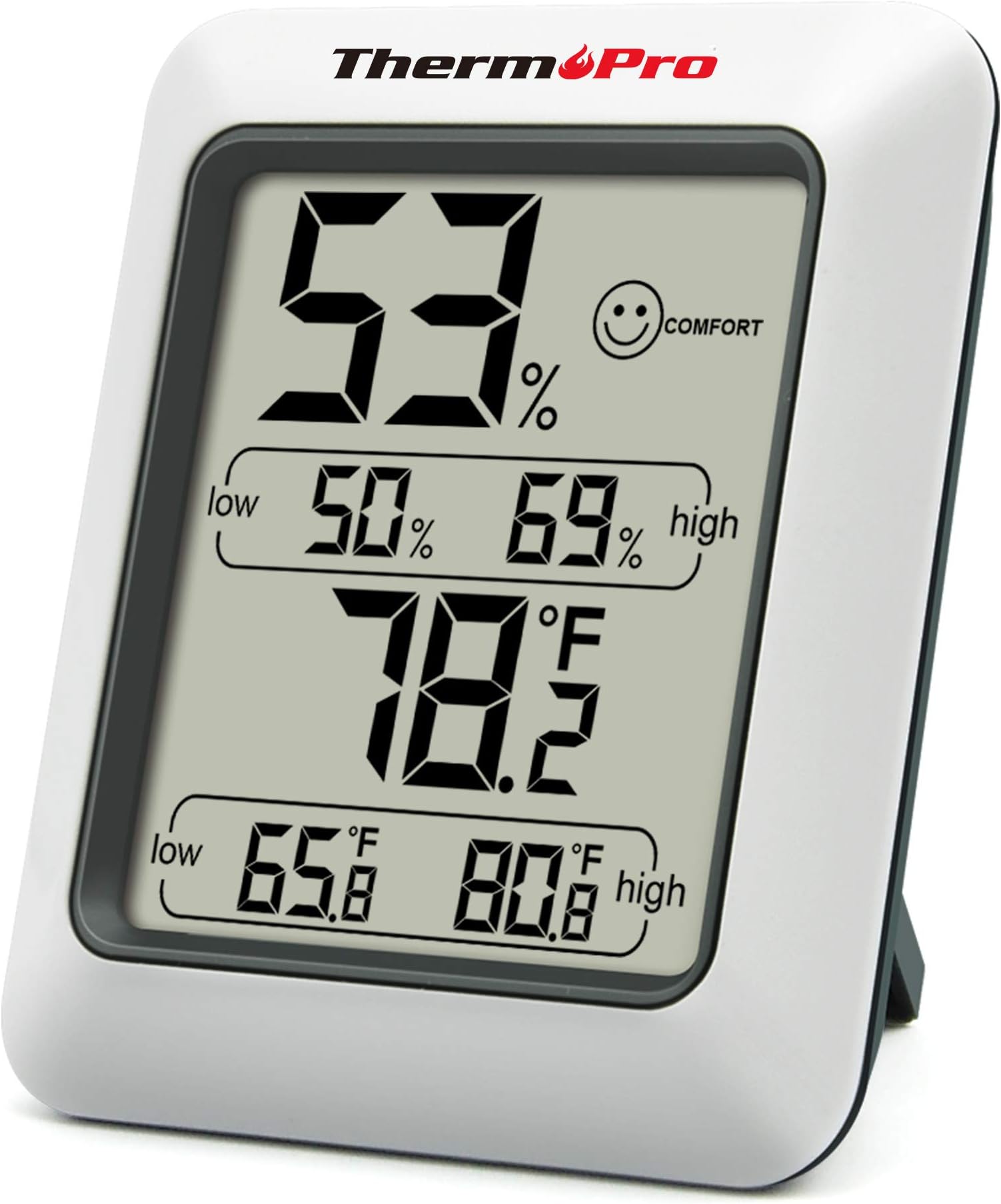 ThermoPro TP50 Digital Thermo-Hygrometer Indoor Room Thermometer with ...