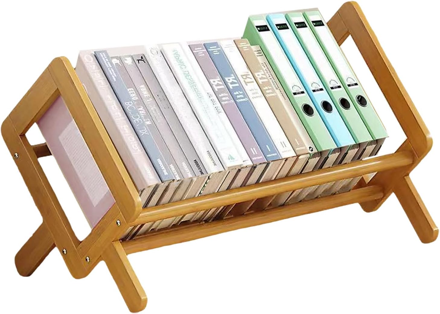 Amazon.com : Someteth Desktop Bookshelf Organizer Desk Bookcase Record ...
