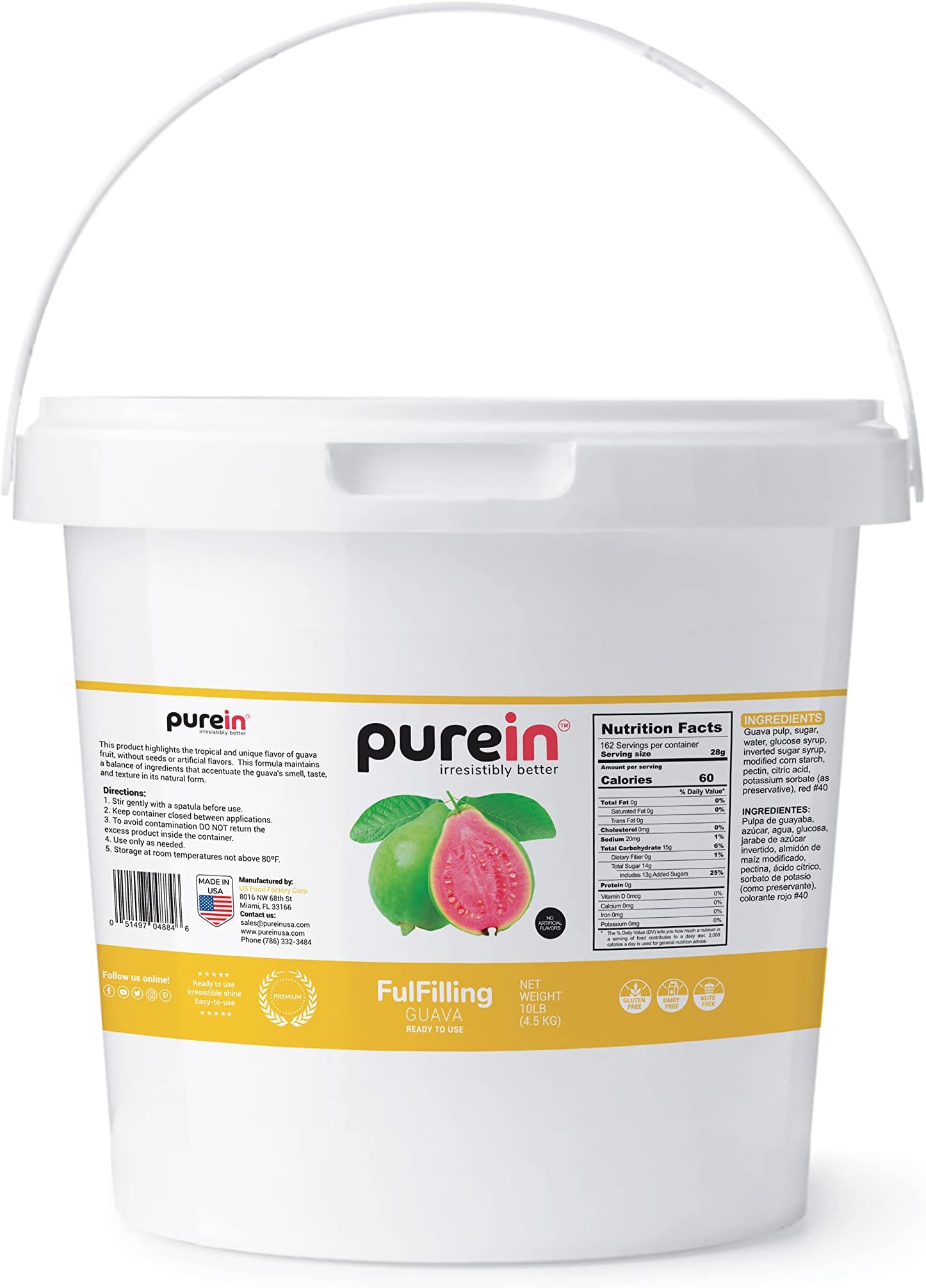 Amazon.com : MANGO CREAM FILLING- 2LB REDI-PACK : Grocery & Gourmet Food