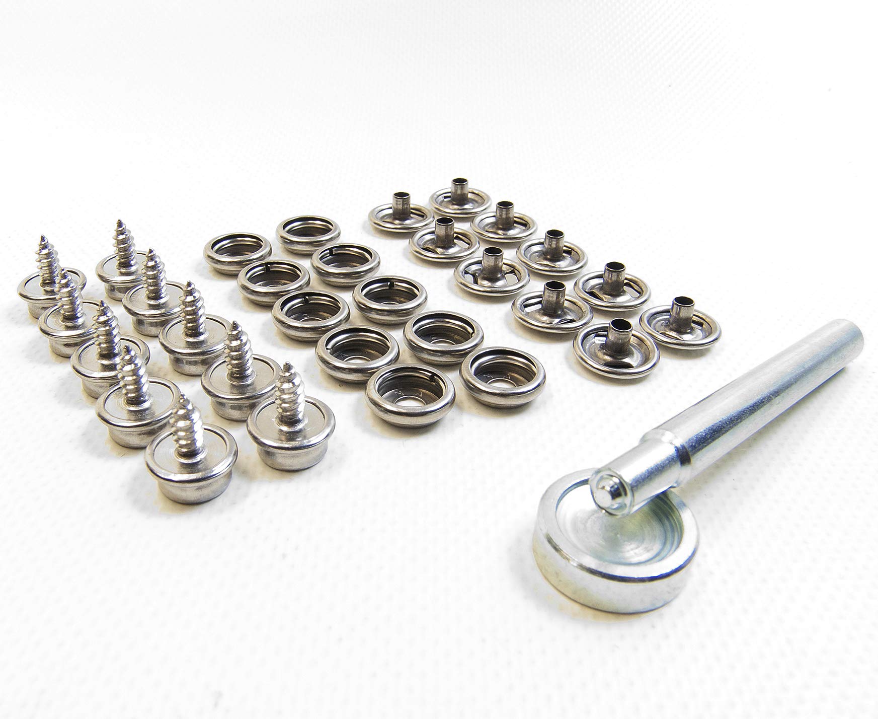 Stainless Steel Fasnap Brand Cap, Socket, 3/8" Screw Stud & Snap ...