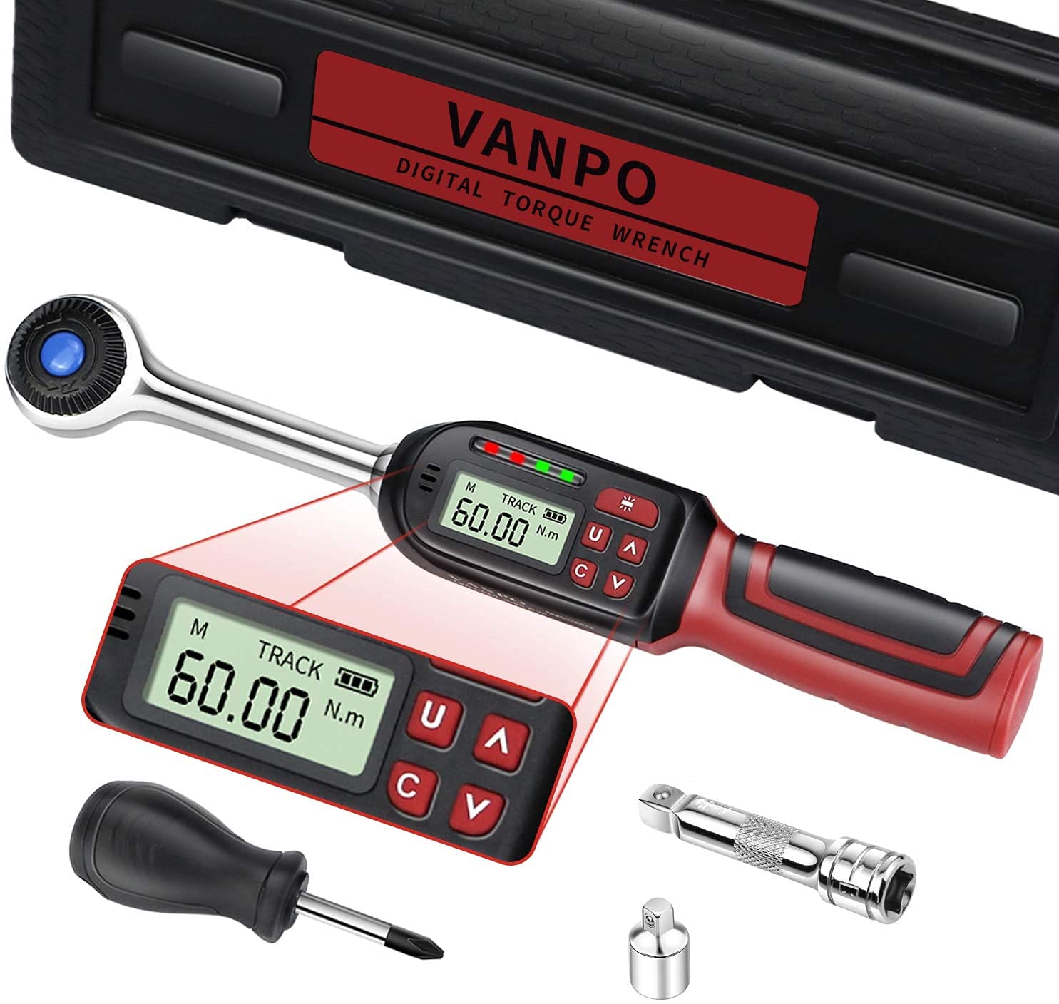 Buy VANPO 3 8 Inch Drive Digital Torque Wrench Electronic Torque