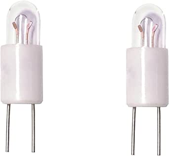 2pcs 7361 5V 60ma (0.3w) T1-3/4 Miniature Incandescent Light Bulb with ...