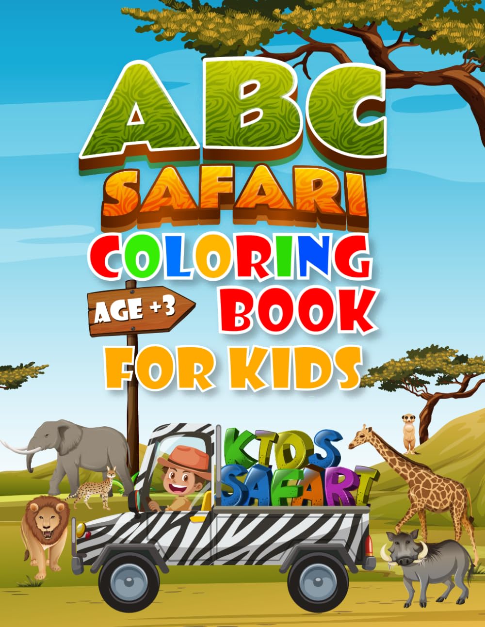 ABC Safari: Coloring Book for Kids: Adventures, NL: 9798879389692 ...