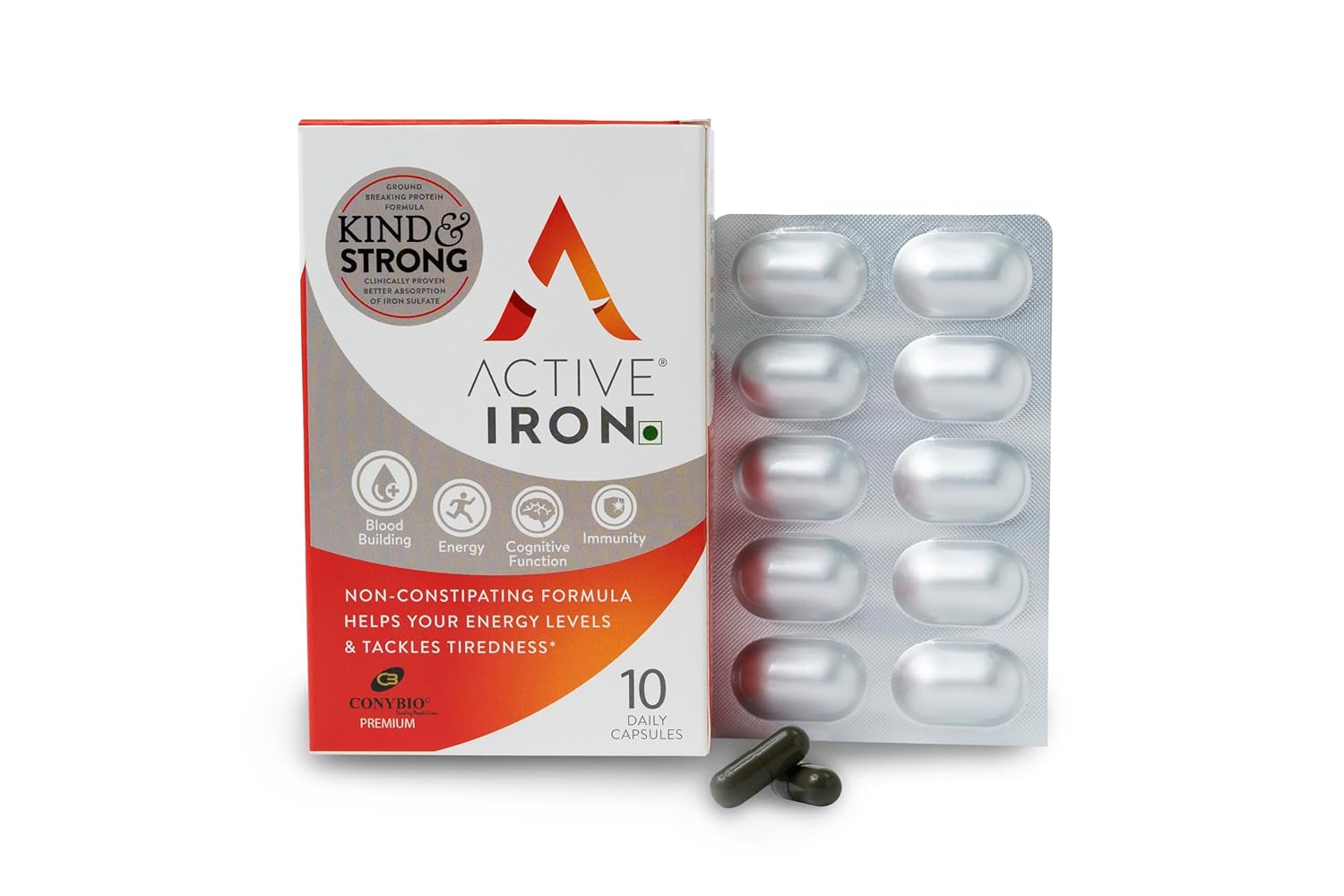 CONYBIO Active Iron Energy Tablets For Energy For Help Support Anergy ...