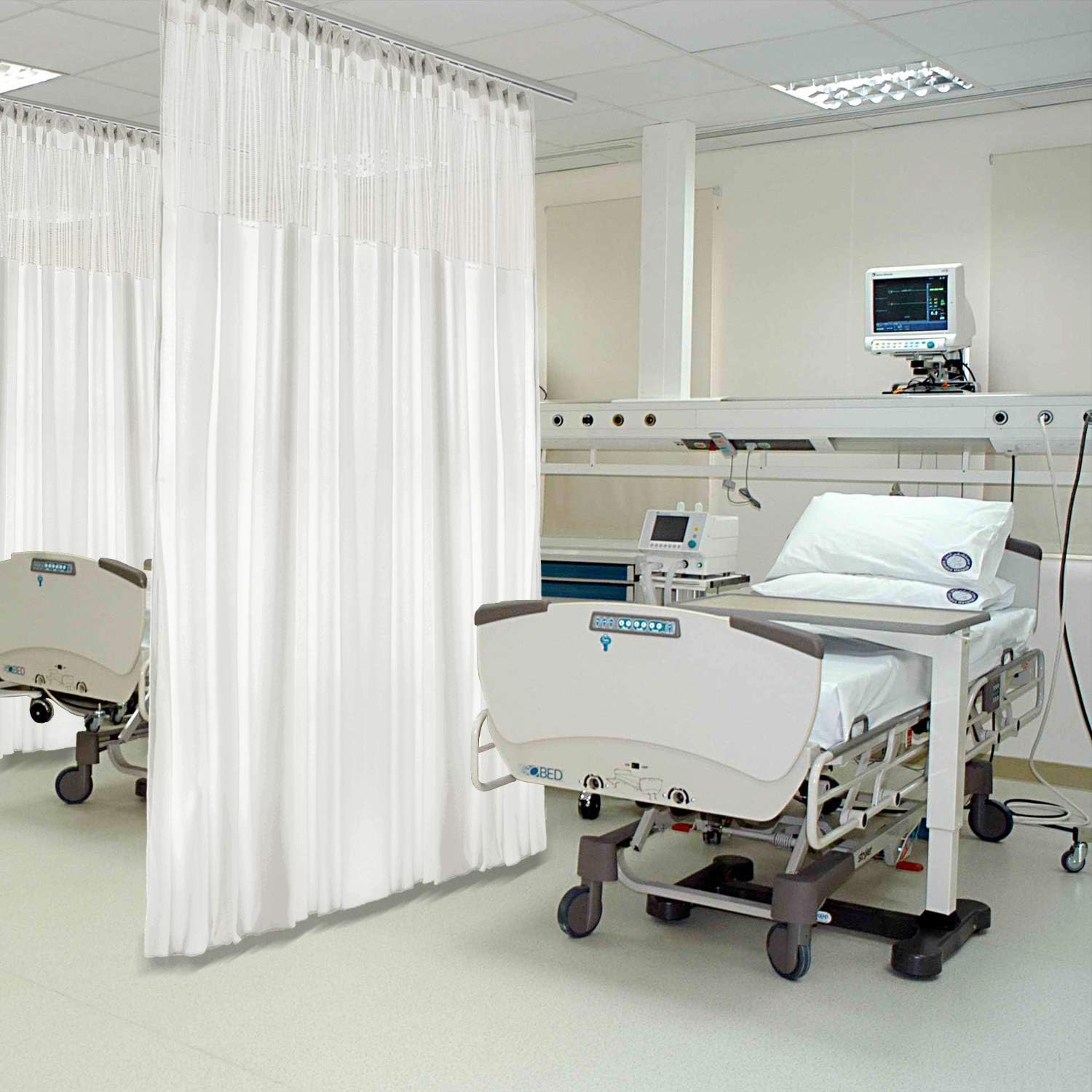 Amazon.com: Custom Drapery CD: Hospital Privacy Curtain, Flame ...