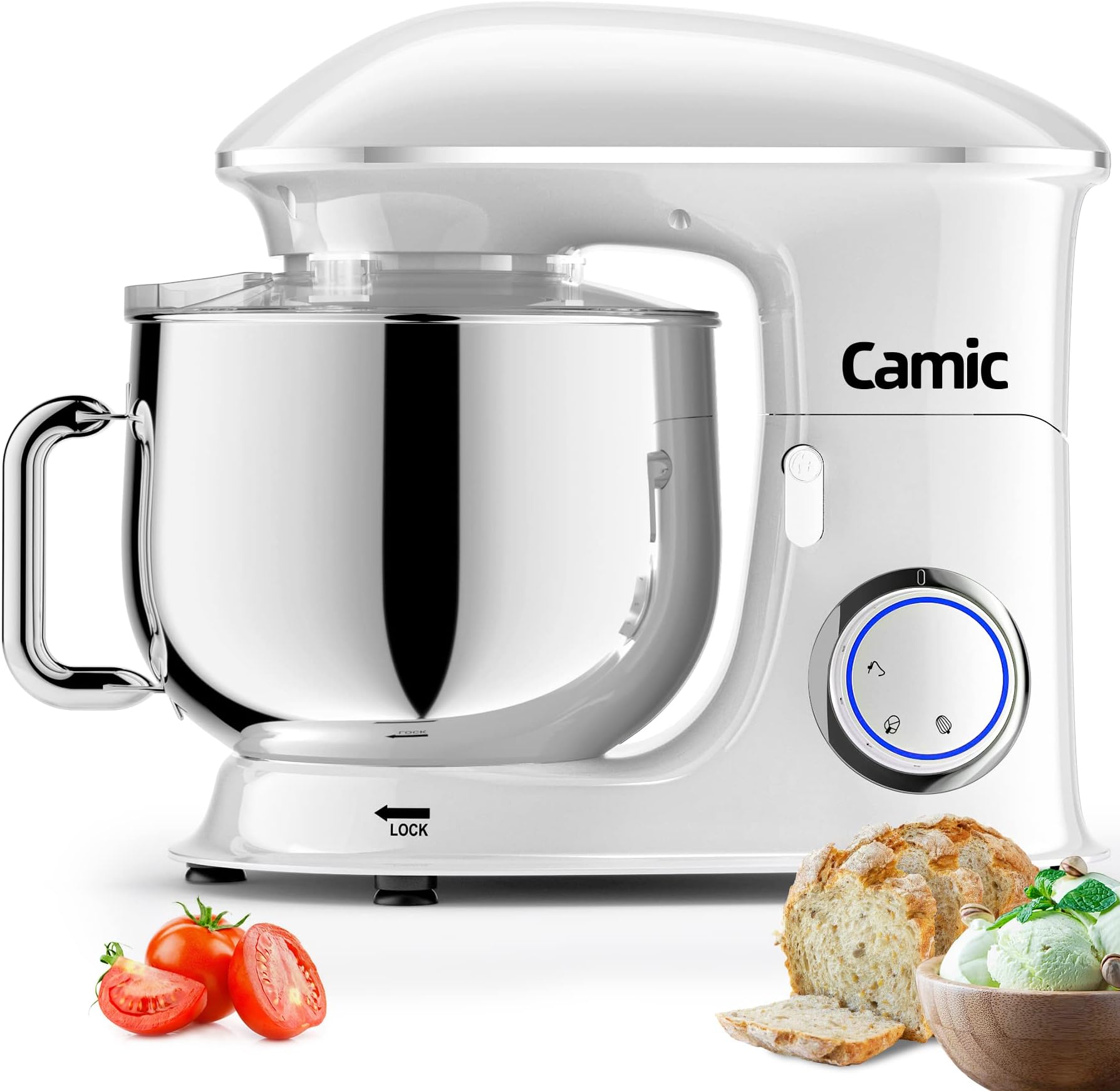 Moulinex QA530D Masterchef Gourmet Impastatrice Planetaria, 1100 W, 4.6 ...