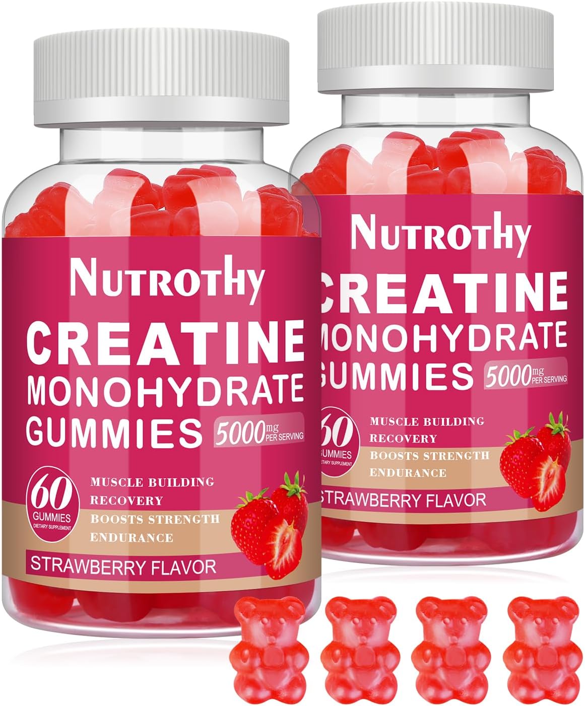 Amazon.com: P1 Creatine Monohydrate Gummies - Creatine for Men and ...