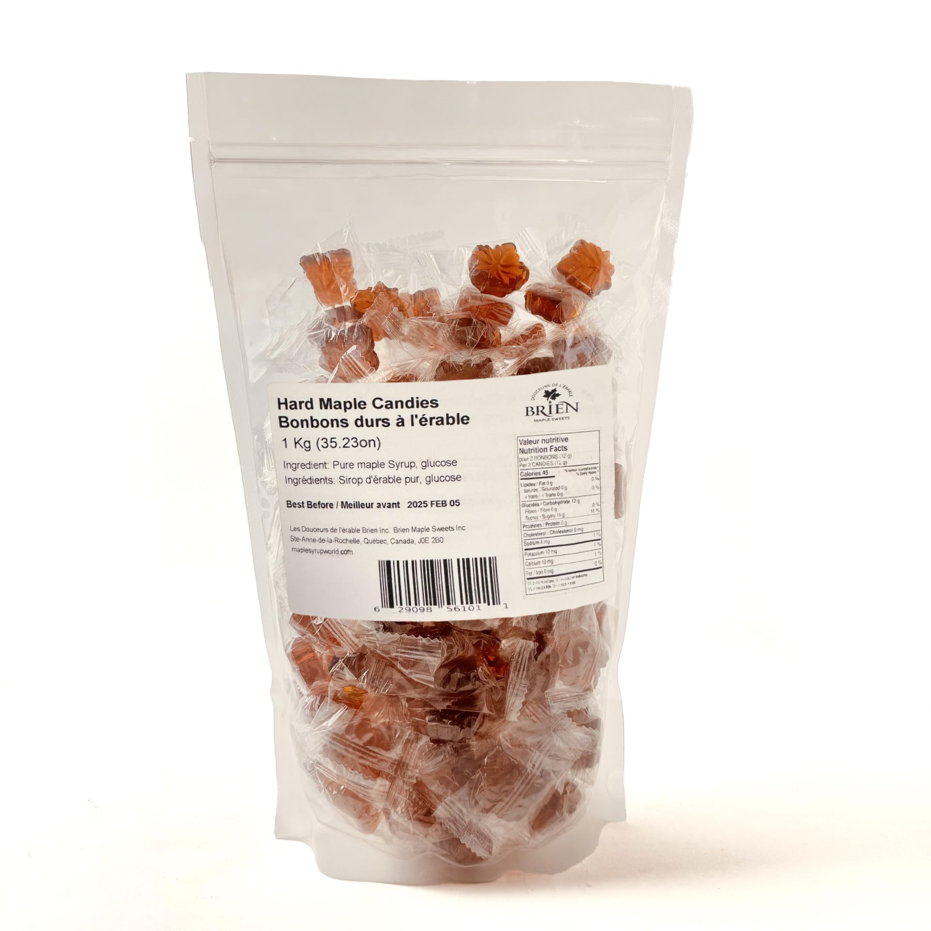 Amazon.com : Brien Maple Candy | Hard Candy Maple Drops | Vegan, Gluten ...