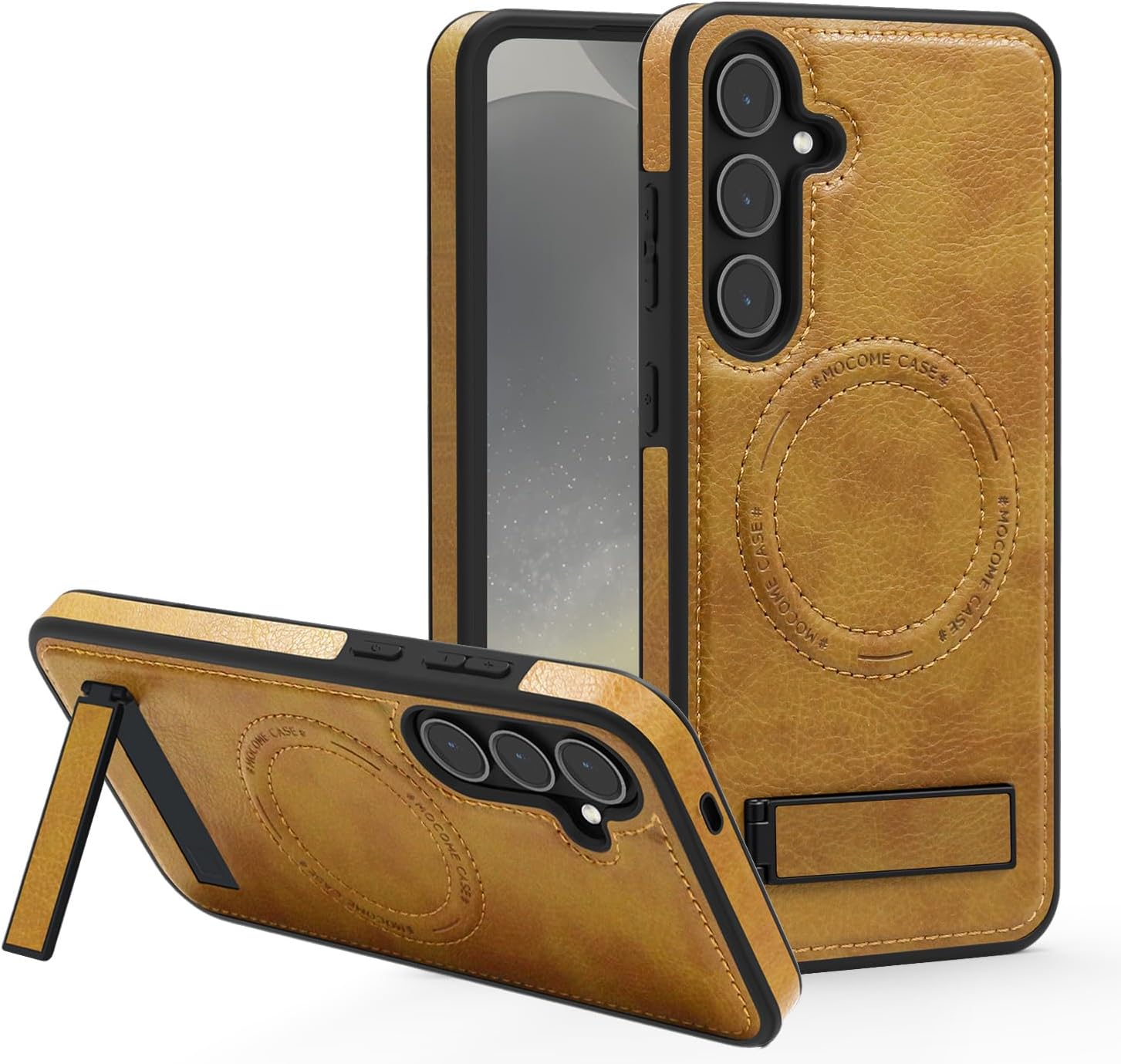 Amazon.com: Newhalper for Samsung Galaxy S25 Plus Case Leather ...