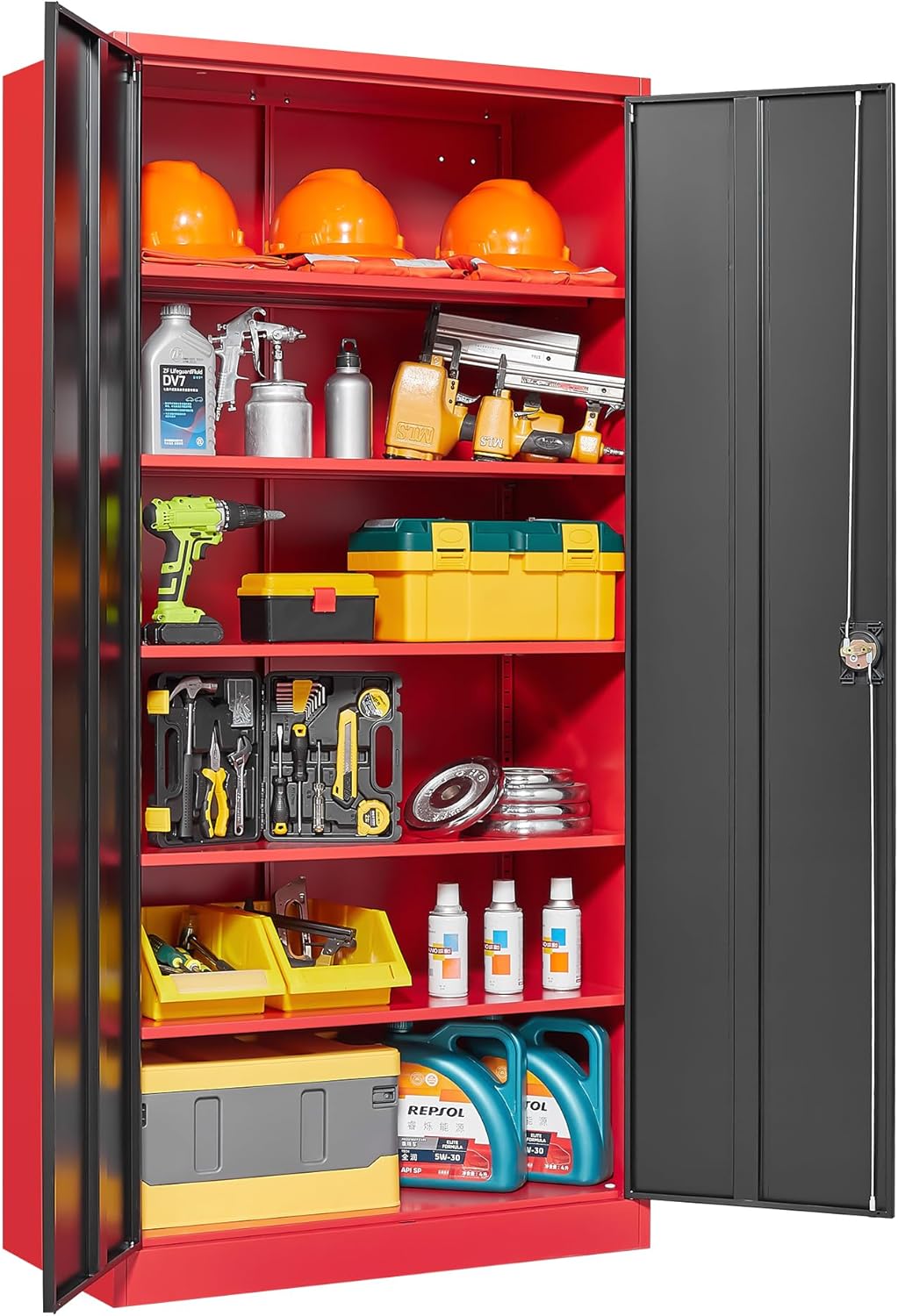 Amazon.com: Letaya Metal Storage Cabinets with Lock, 71" Tall Locker ...