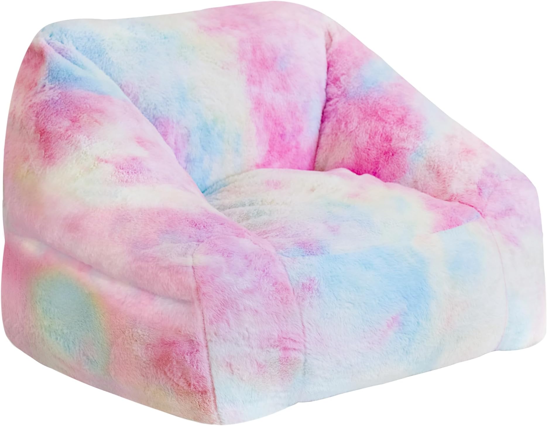 Amazon.com: Idea Nuova Unicorn Round Bean Bag Chair for Kids, Ages 3 ...