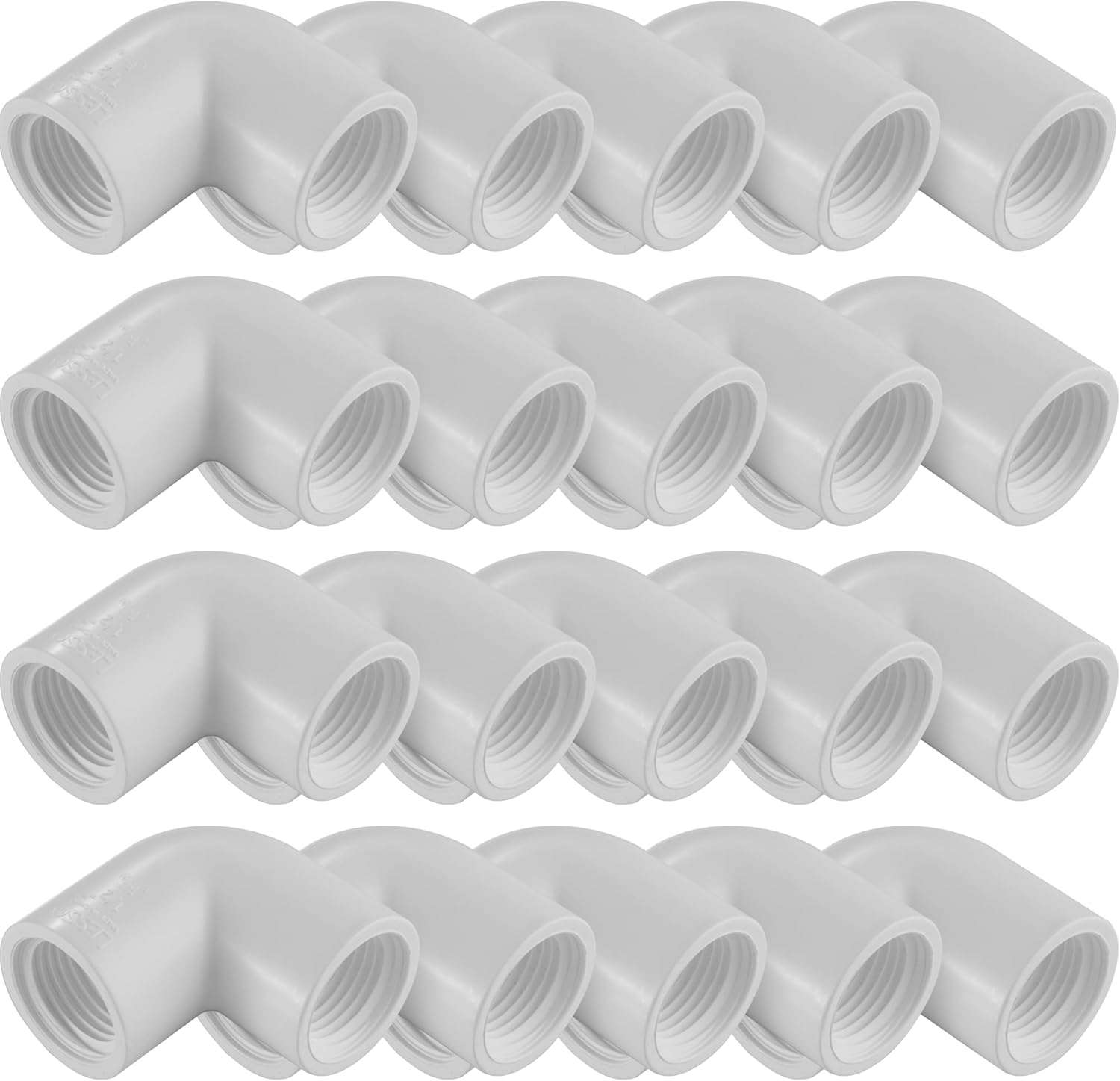 Amazon.com: Lesso America 408 Series PVC Pipe Fitting - 90° Reducing ...