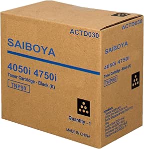 SAIBOYA TNP90 TNP-90 (ACTD030) Black Toner Cartridge Compatible for Konica Minolta Bizhub 4050i ...