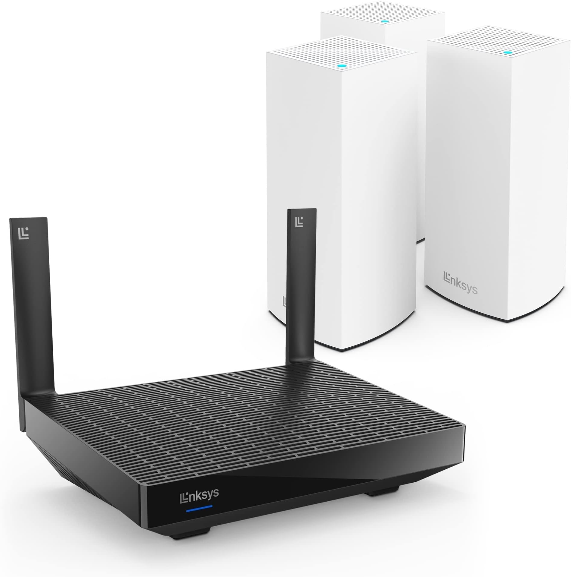 Linksys Blue Label Mesh-WiFi 6-System – 1 x AX5400 Router + 3 x AX3000 ...