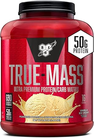 Amazon.com: BSN TRUE-MASS Weight Gainer, Mass Gainer Protein Powder ...