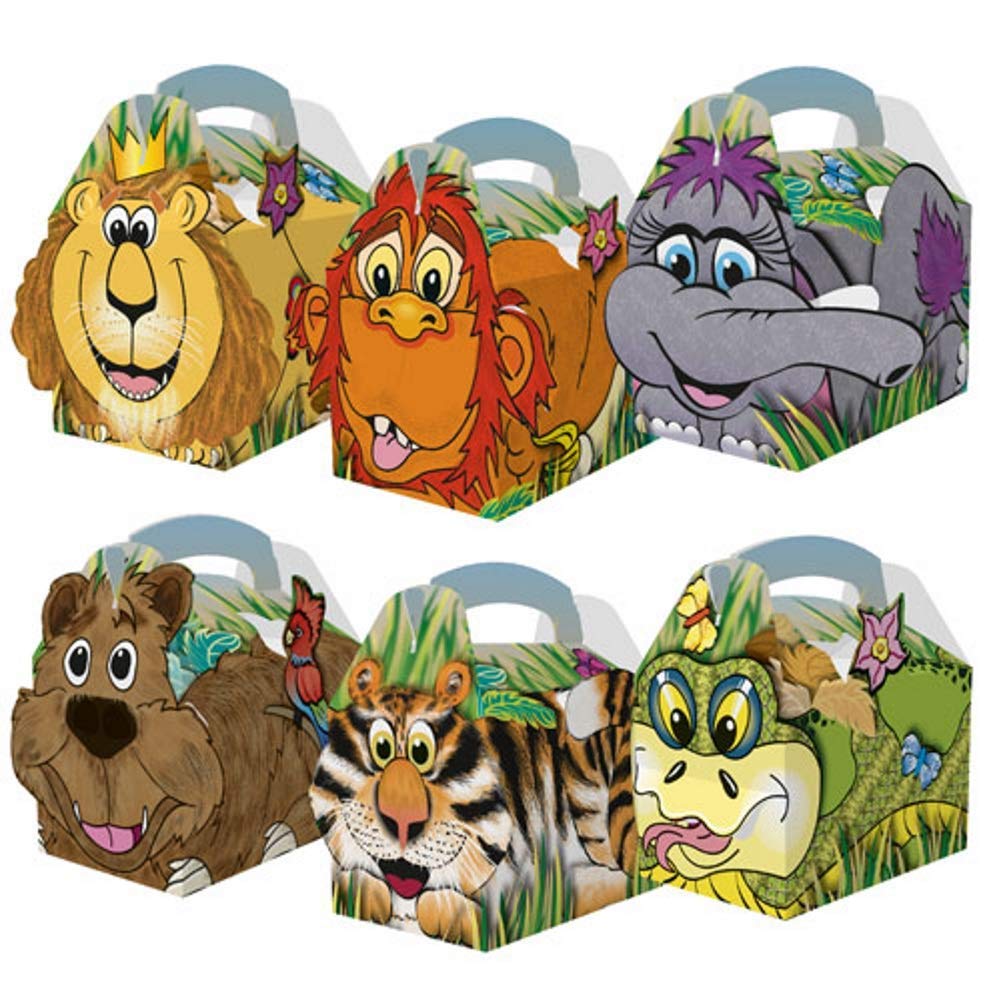 Buy 30 Animal Themed Food Boxes Picnic Carry Meal Box Kids Birthday ...
