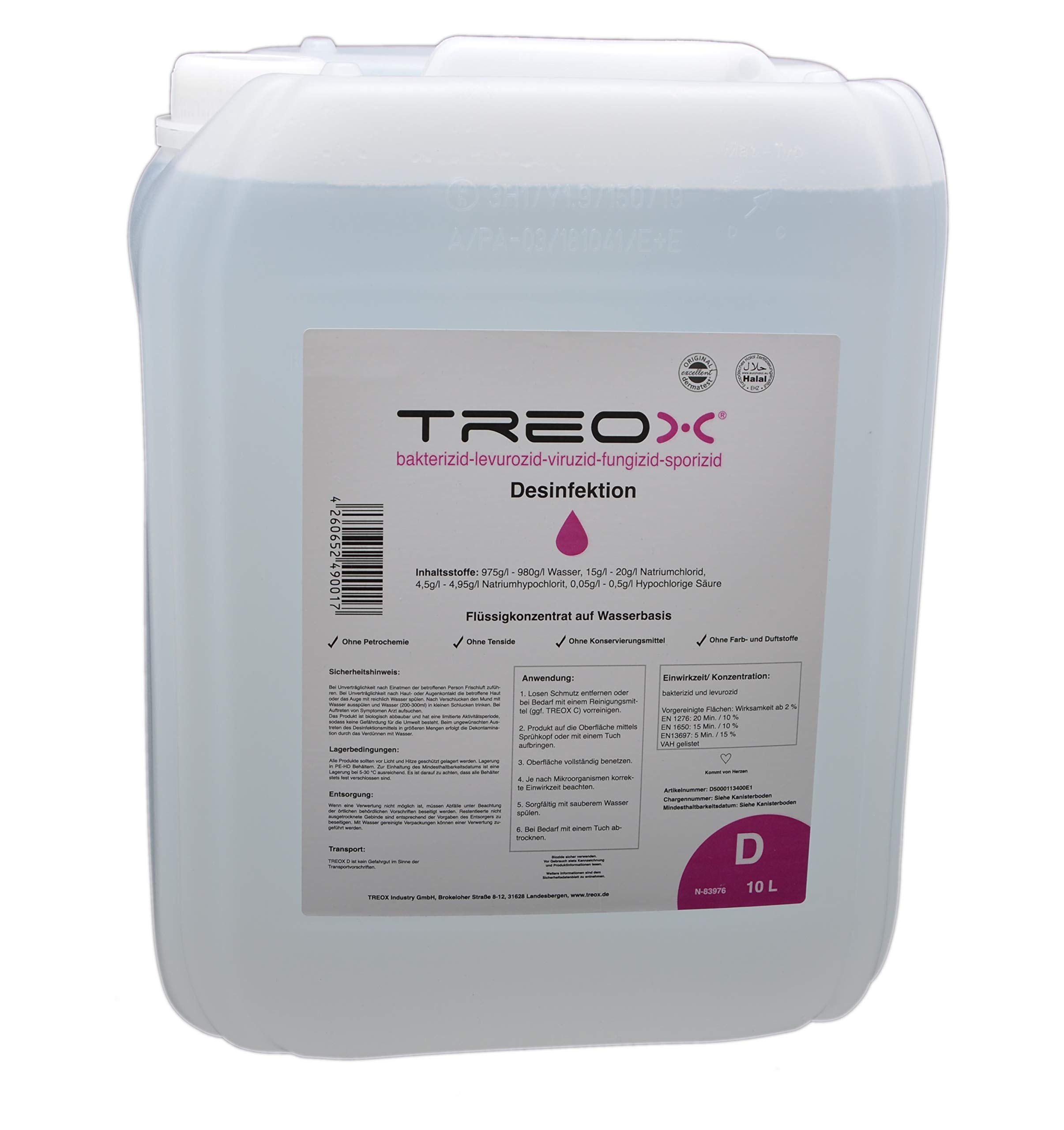 Buy Treox Broadband Disinfectant, Hygiene for Surfaces and Hands ...