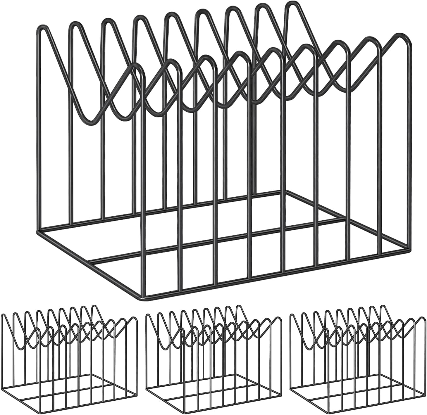 Amazon.com: TOPCJ 4 Sets File Organizer for Desk,File Folder Holder ...