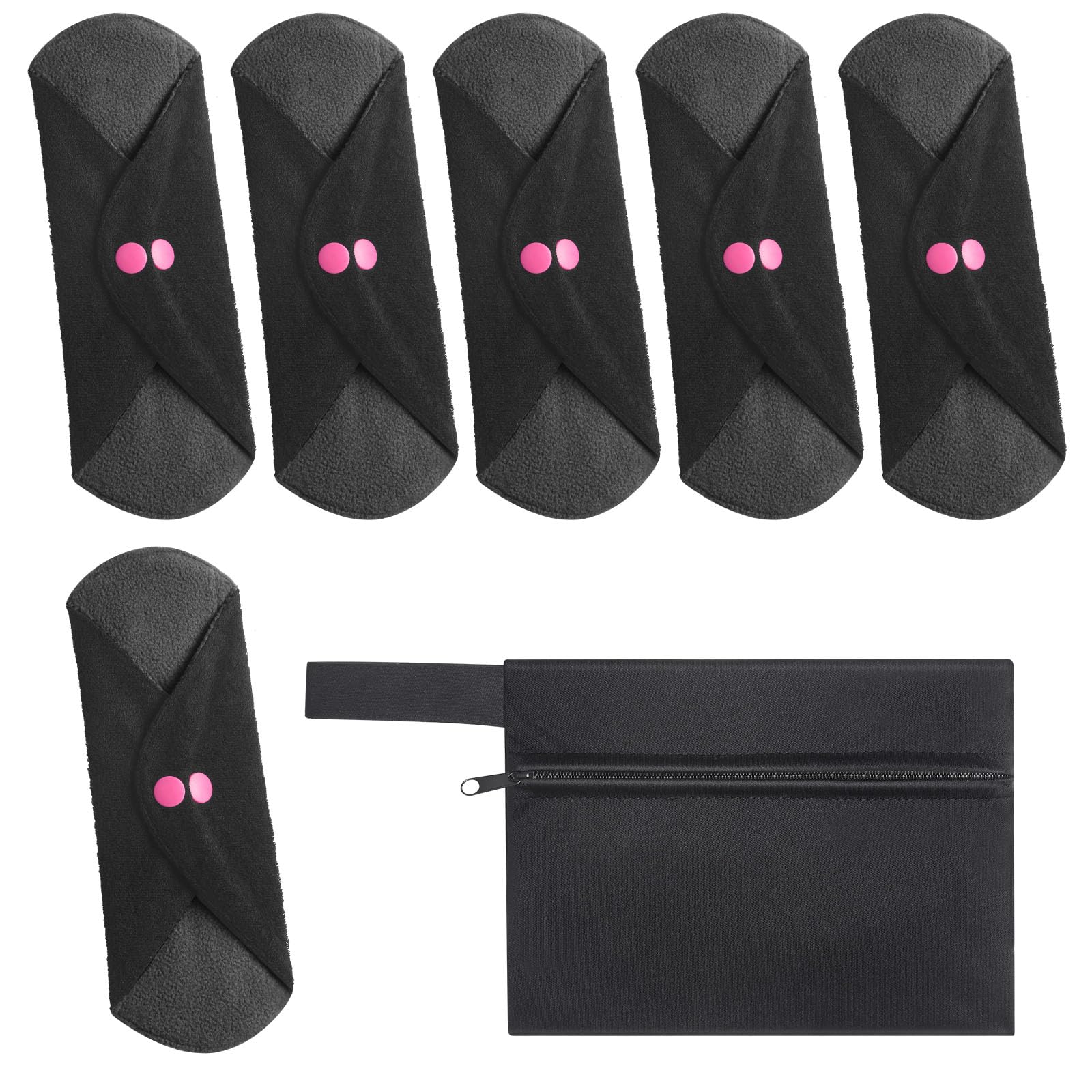 Amazon.com: Rovtop Reusable Sanitary Pads, 6Pcs Menstrual Pads for ...