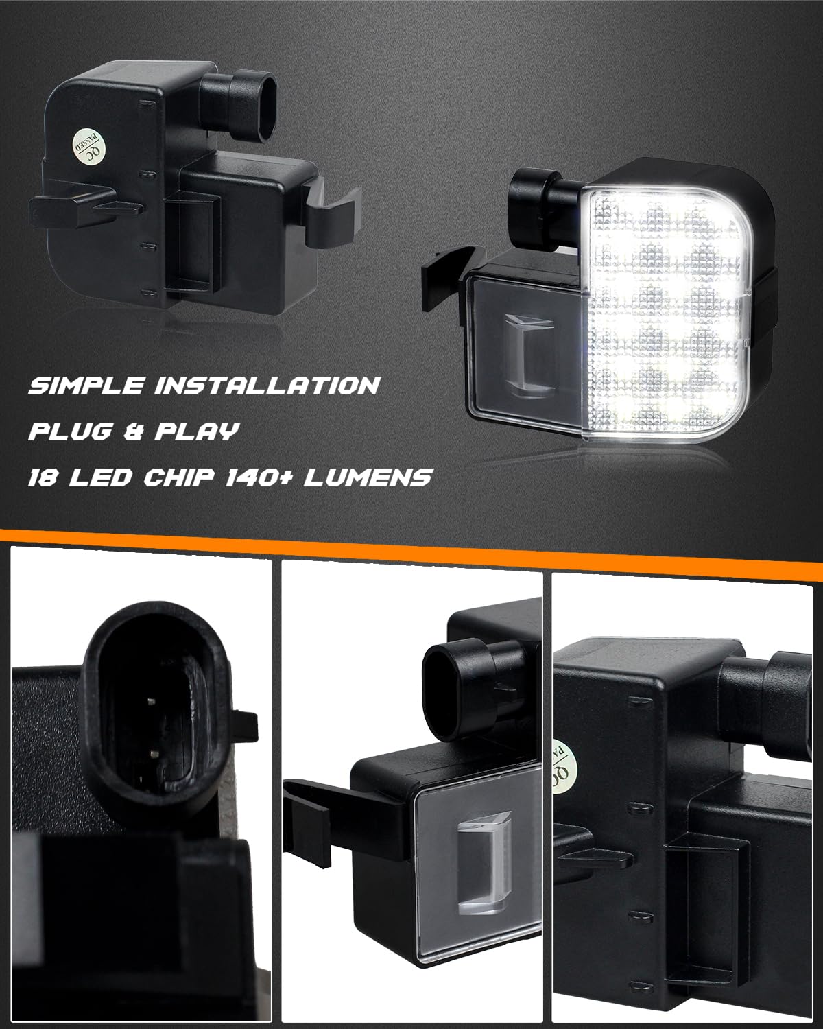 Snapklik.com : HERCOO Under Hood Lights Assembly Lamp Kit Compatible