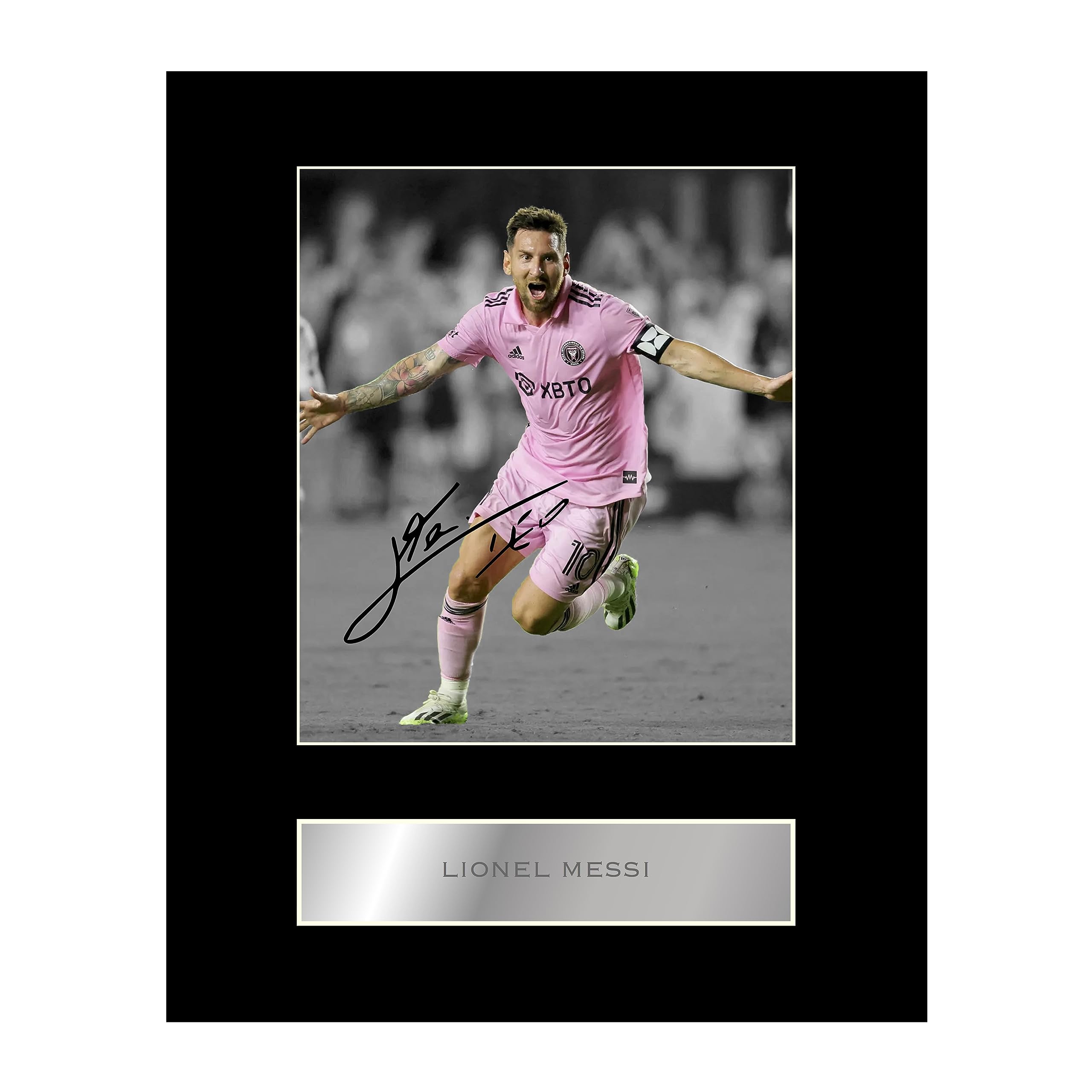 Lionel Messi IM Pre Printed Signature Signed Mounted Photo Display #11 ...