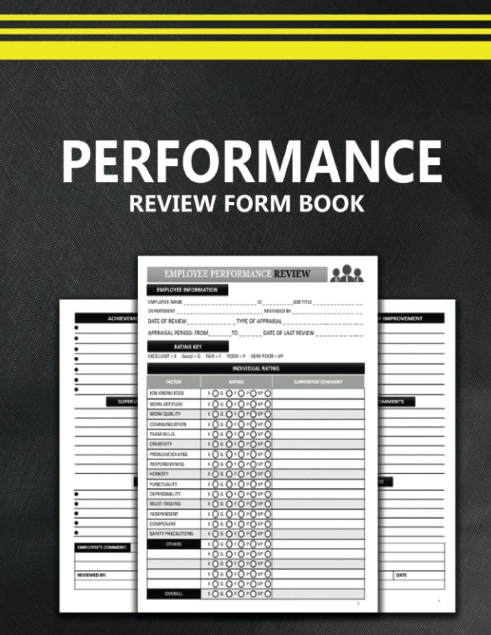 Buy Performance Review Form Book: Employee Performance Appraisal Form ...
