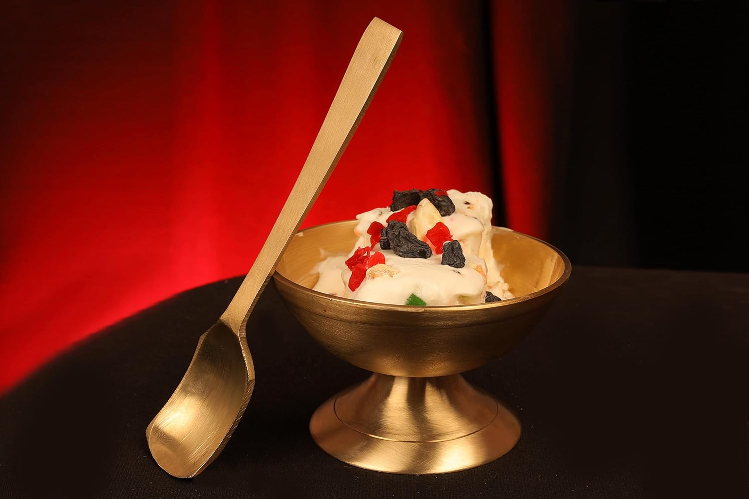 Buy RAJ GHARANA METALS Pure & Original Bronze Ice Cream Set of 6 Pieces ...