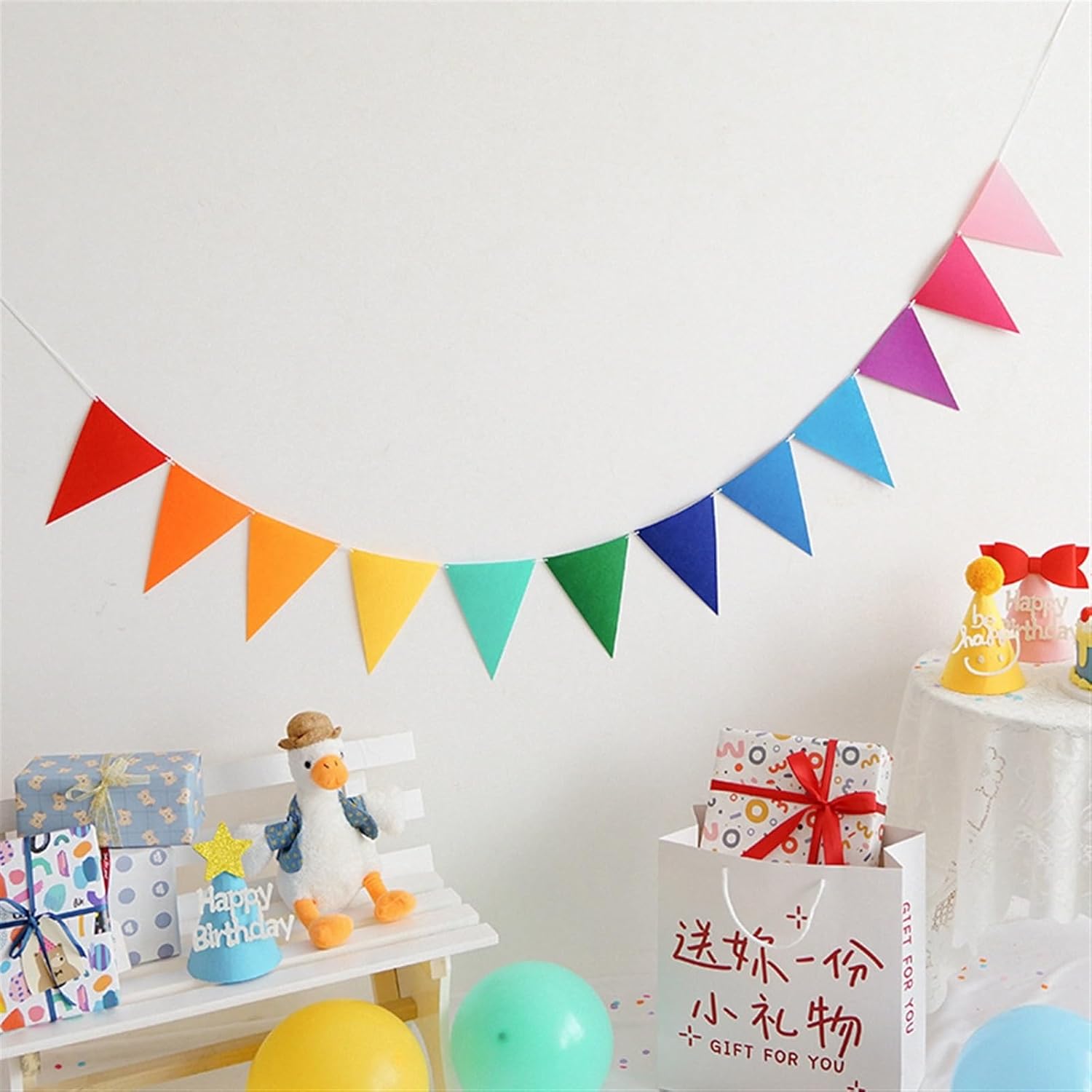 Amazon.com: Party Decor 12Pcs/Set Bunting Pennant Banners String Flags ...
