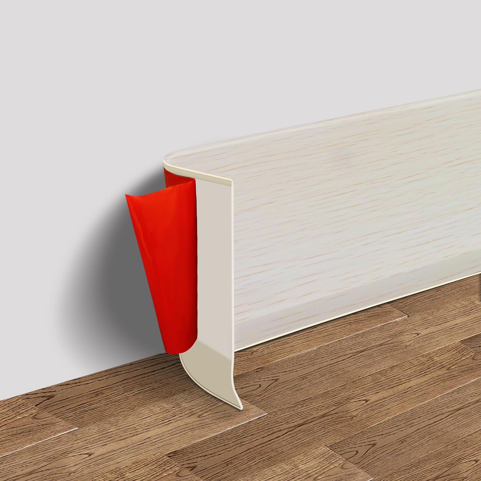 Snapklik.com : Vinyl Wall Base Baseboard Molding Trim 4" Flexible Self ...