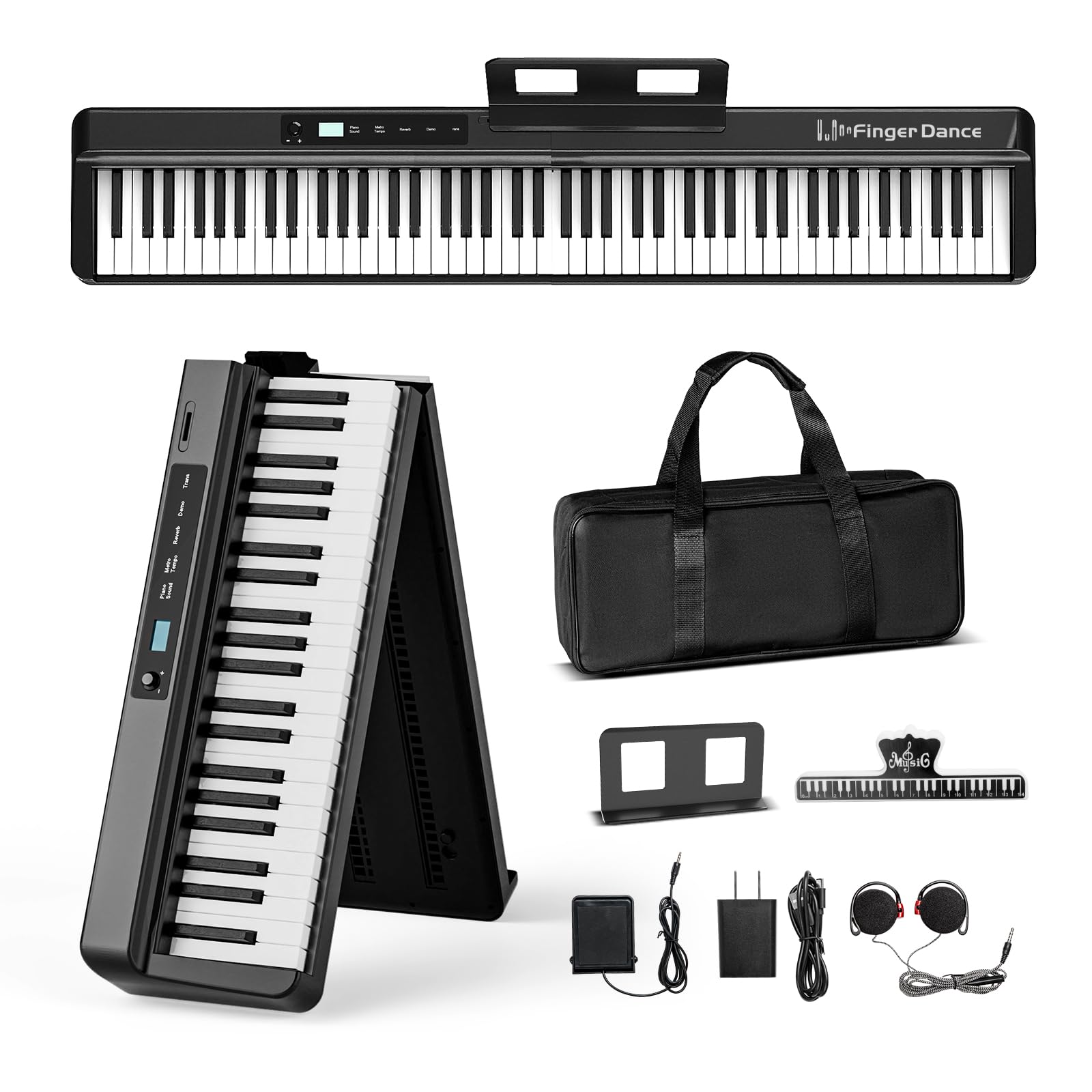 Snapklik.com : Finger Dance Folding Piano 88 Key Keyboard Pro, Upgrade ...