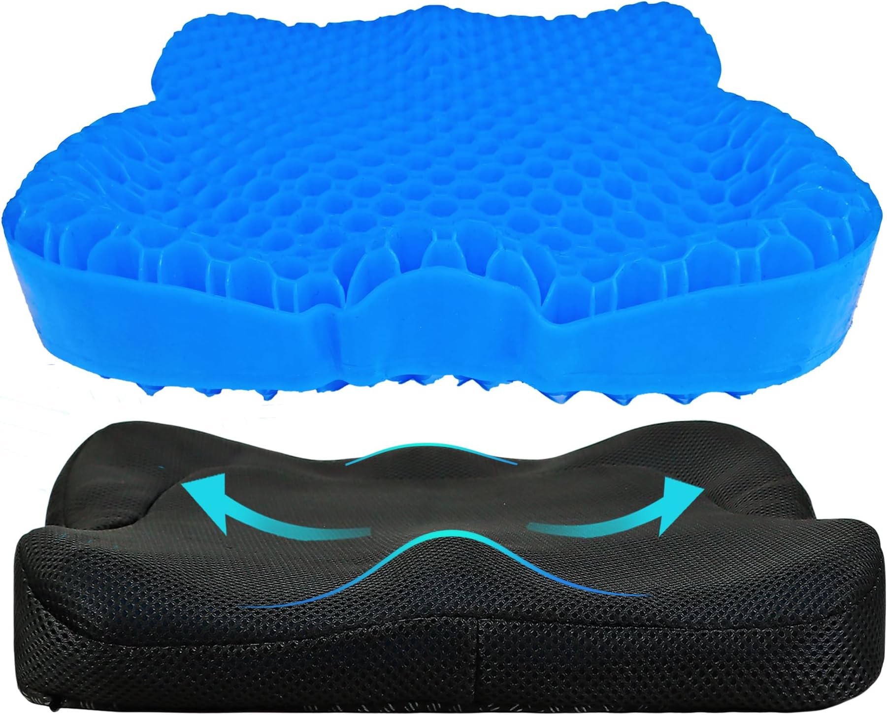Amazon.com: Cooling Gel Seat Cushion, 3.15 Inch Thicken Gel Cushion ...