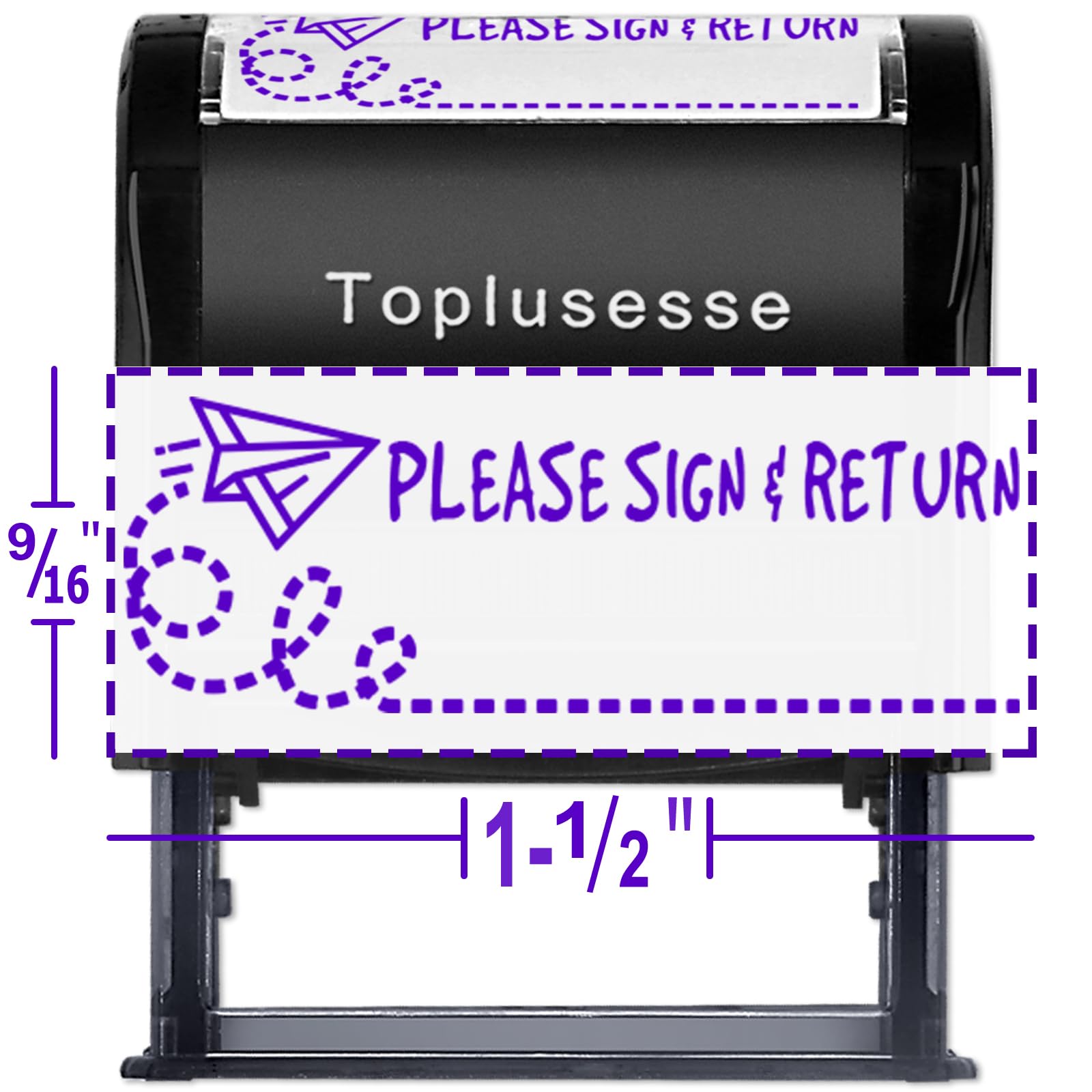 Snapklik.com : Please Sign And Return Stamp Self Inking Rubber Business ...