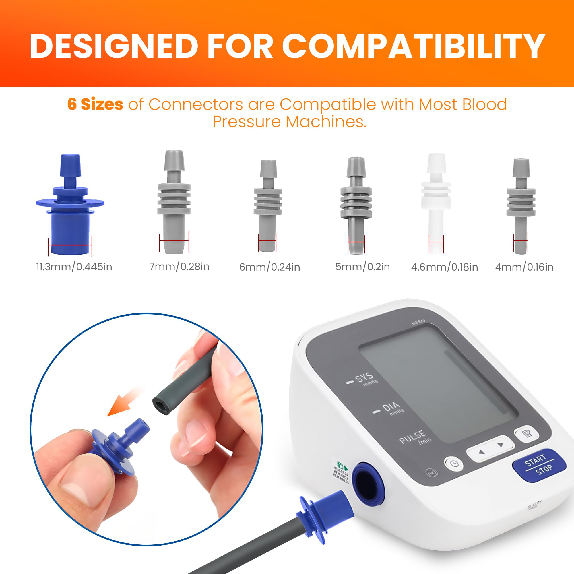 Snapklik.com : Pre-Formed Blood Pressure Replacement Cuff, Quick Wrap ...