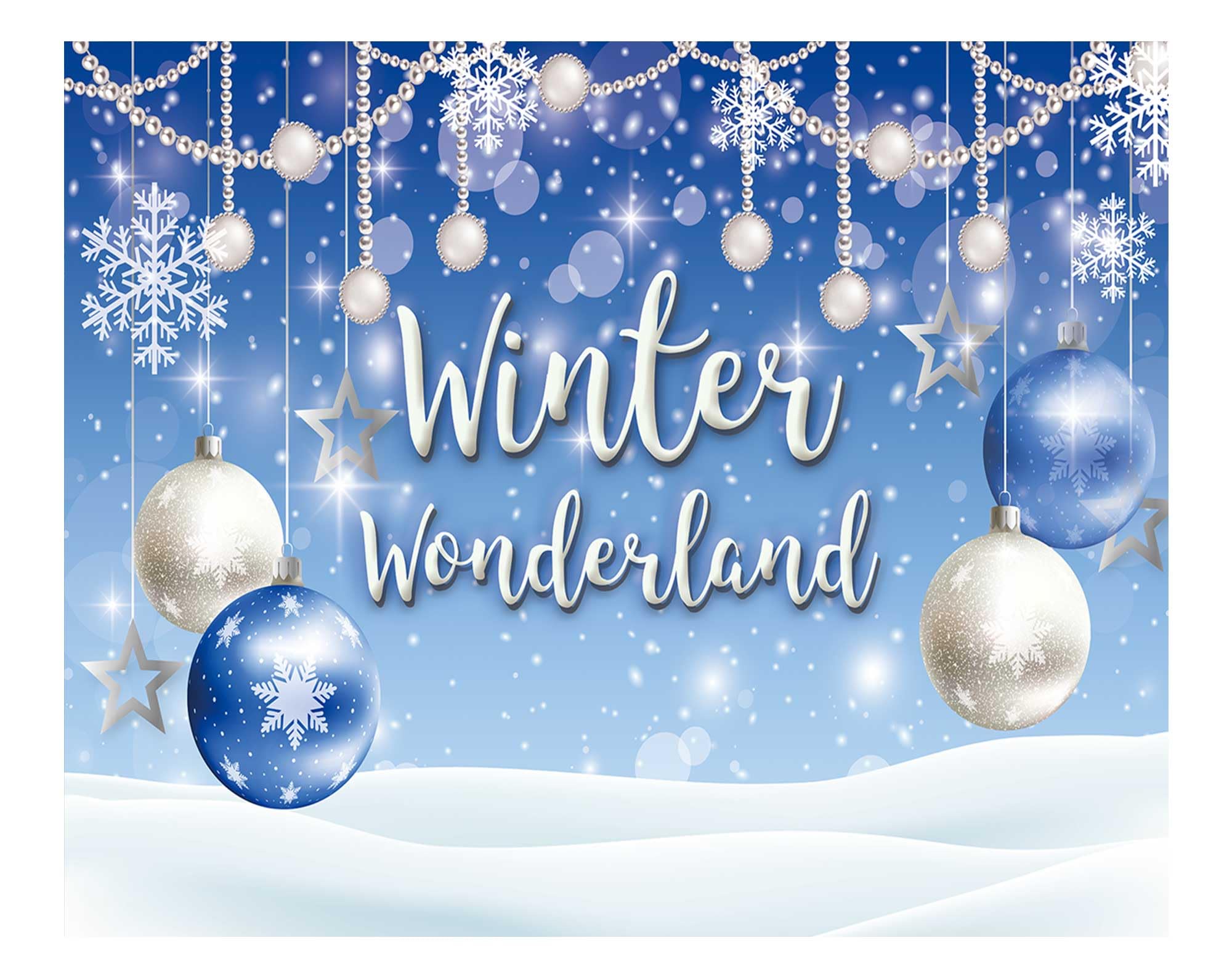 Winter Wonderland Blue Diamond Background Winter Wonderland Design 3d