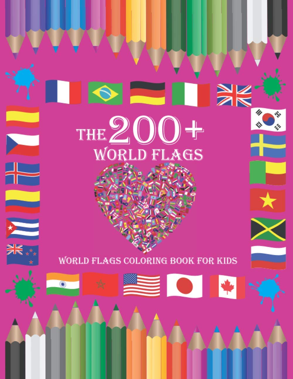 Buy world s coloring book for kids-The 200+ world s: Color in s for ...