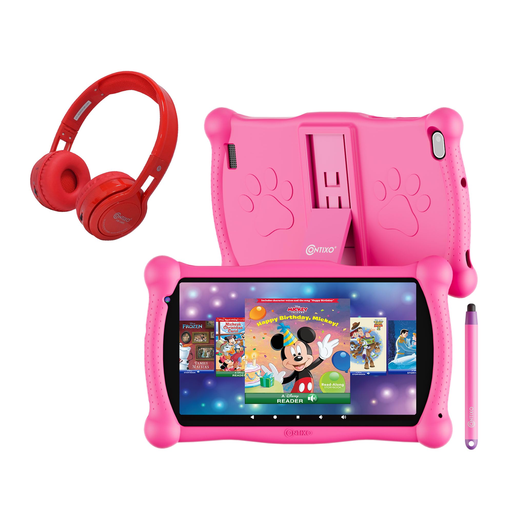 Amazon.com : Contixo 7" Android Kids Tablet 32GB, V10 Bundle, Includes ...