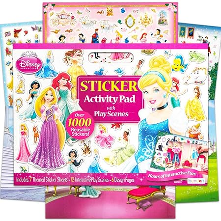 Amazon.com: Mega Disney Sticker Set for Girls - Bundle with Over 800 ...