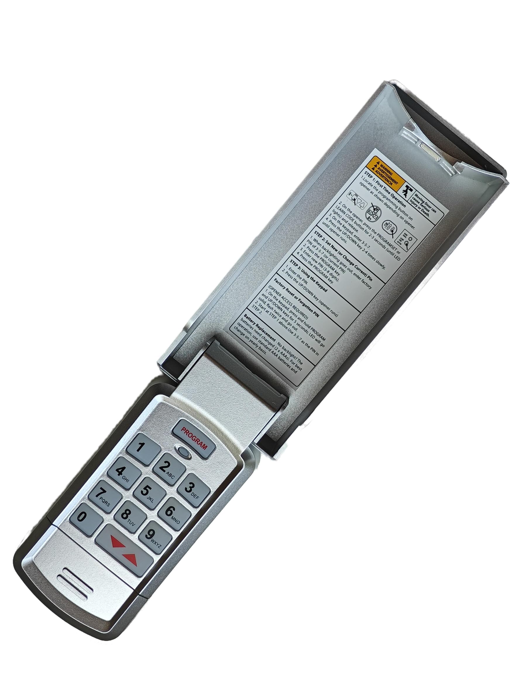 Silver Metallic for GK-R Garage Door Opener Keypad, Compatible with All ...